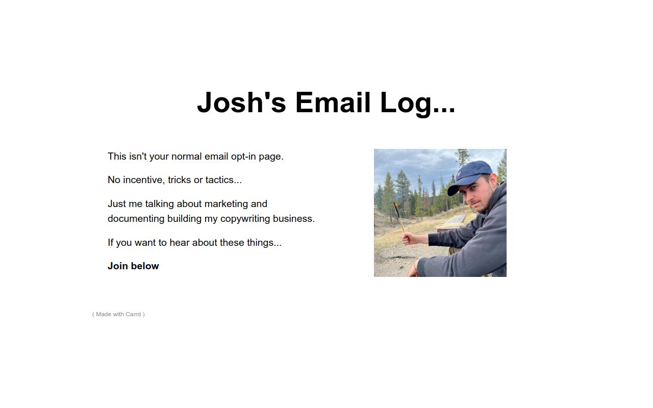 Josh's Log